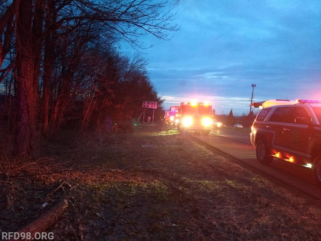 Rescue 98 Responds to Brush Fire Along 422 - Royersford Fire Department
